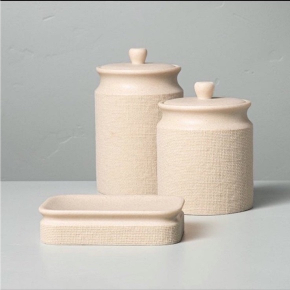 Hearth & Hand | Bath | Hearth Hand Magnolia Resin Canisters Set Of 2 ...